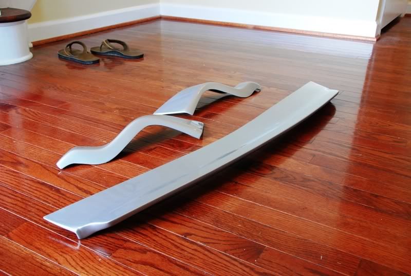 Evolve S60/S60R rear spoiler and tailight covers - Painted Silver ...