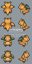 Dragonite Sprite Sheet