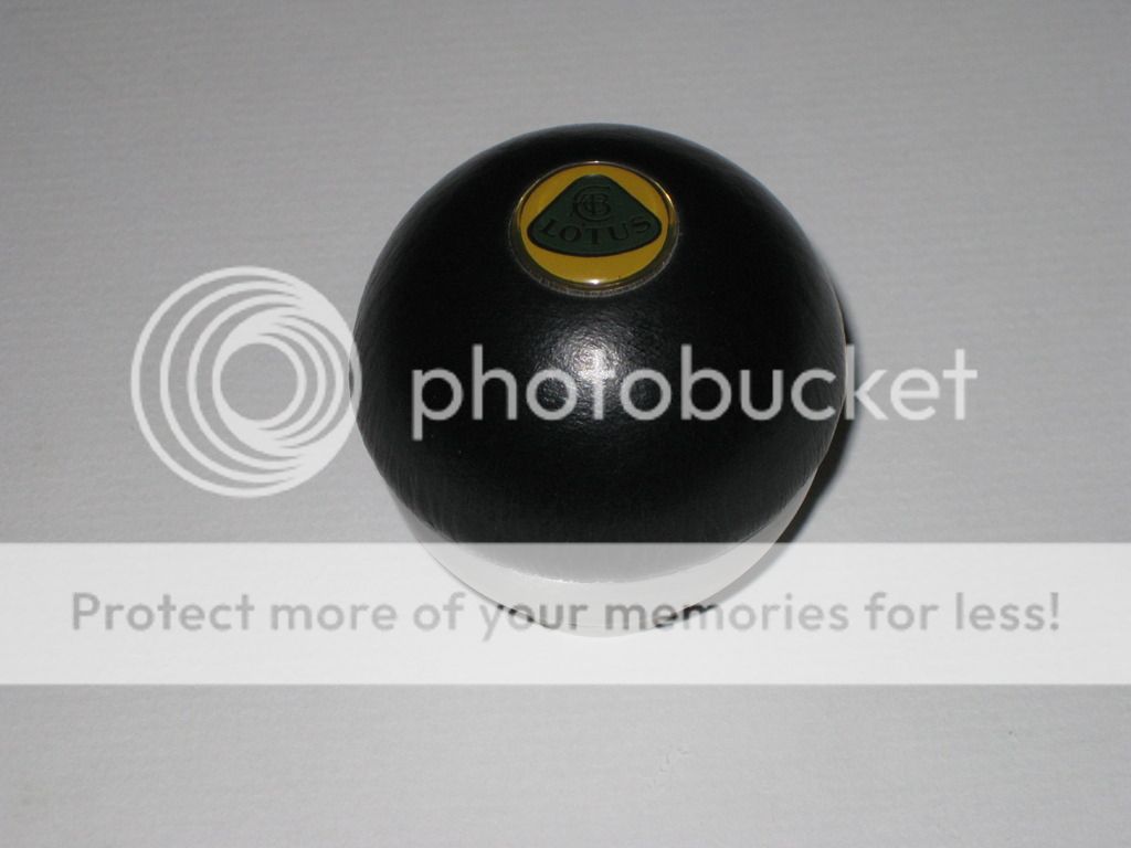 Leather/aluminum Lotus shift knob | The Lotus Cars Community