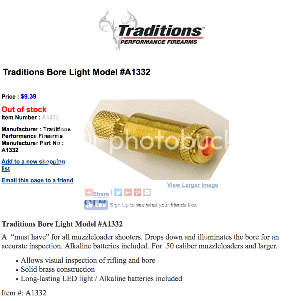 A good bore light? | The Muzzleloading Forum